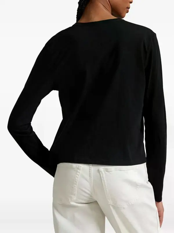 Polo Ralph Lauren Embroidered Logo Crew Neck Long Sleeve T-shirt