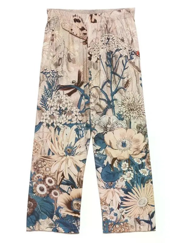 Biyan Cotton Printed Trousers - Neutrals