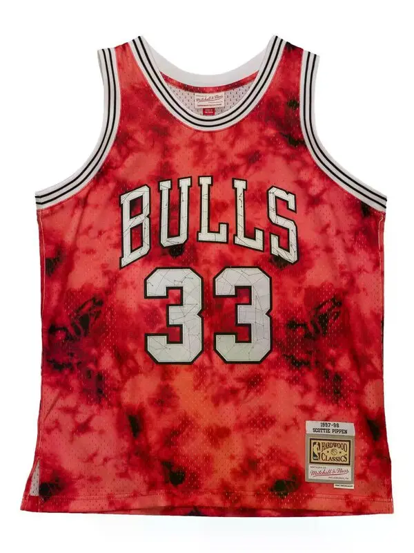 Mitchell & Ness X Nba Chicago Bulls 1997 Pippen Graphic Print Swingman Tank Top - Red