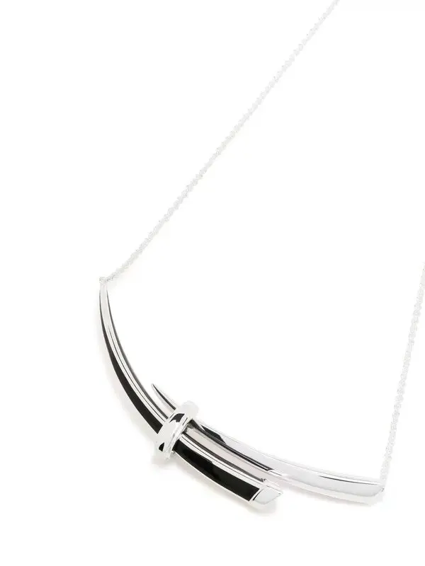 SHAUN LEANE Sabre Deco Necklace - Silver
