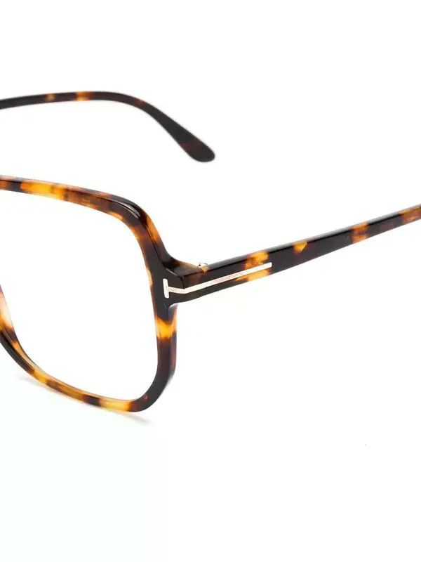 TOM FORD Oversized Square Frame Glasses - Brown