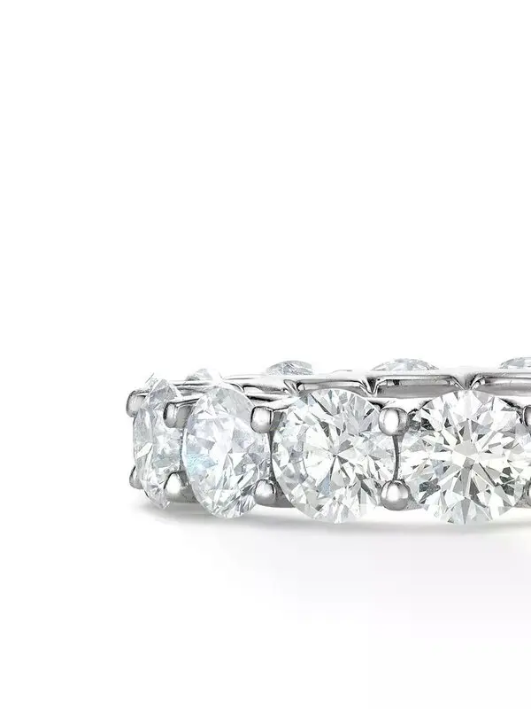 PRAGNELL Platinum Brilliant Cut Diamond Eternity Ring - Silver