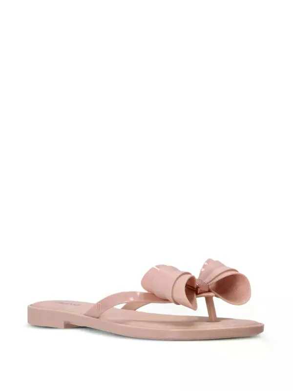 Melissa Slim V Bow-embellished Flip Flops