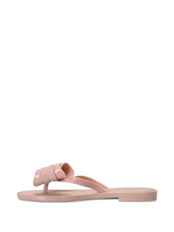 Melissa Slim V Bow-embellished Flip Flops