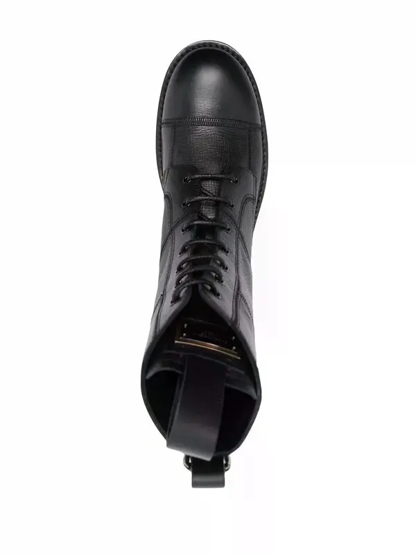 Dolce & Gabbana Logo Plaque Ankle Boots