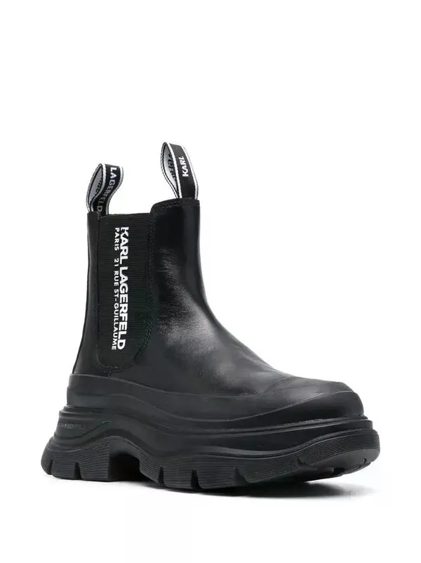 Karl Lagerfeld Logo-print Chelsea Boots