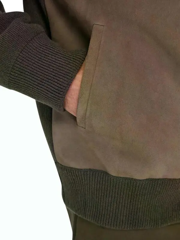 FERRAGAMO Blouson With Leather Inserts