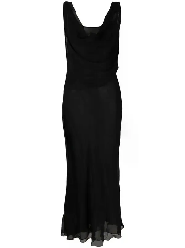 Christopher Esber Draped Silk Maxi Dress