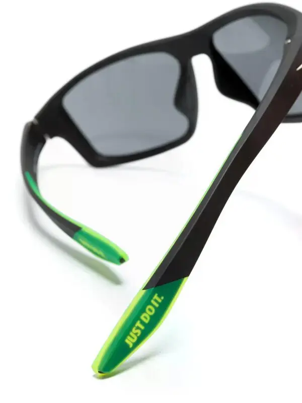 Nike Brazen Fury Rectangle-frame Sunglasses - Black