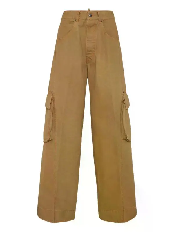 Dsquared2 Wide-leg Cargo Trousers - Brown