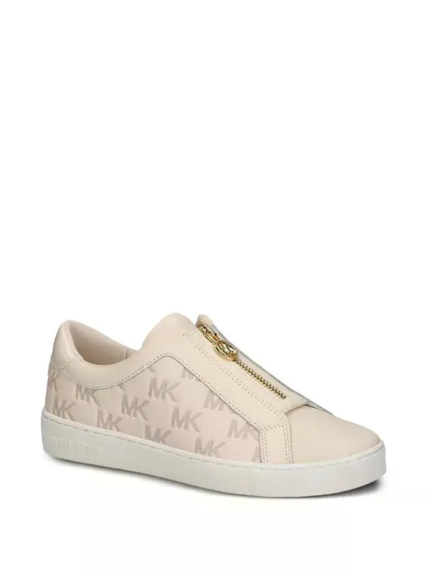 Michael Kors Keaton Zip-detail Sneakers - Neutrals