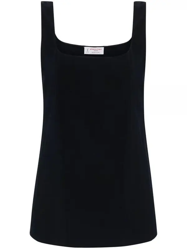 Alberto Biani Stretch-design Sleeveless Top - Blue