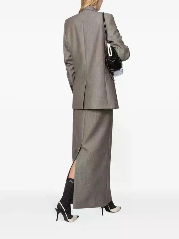 Alberta Ferretti Single-breasted Virgin Wool Blazer