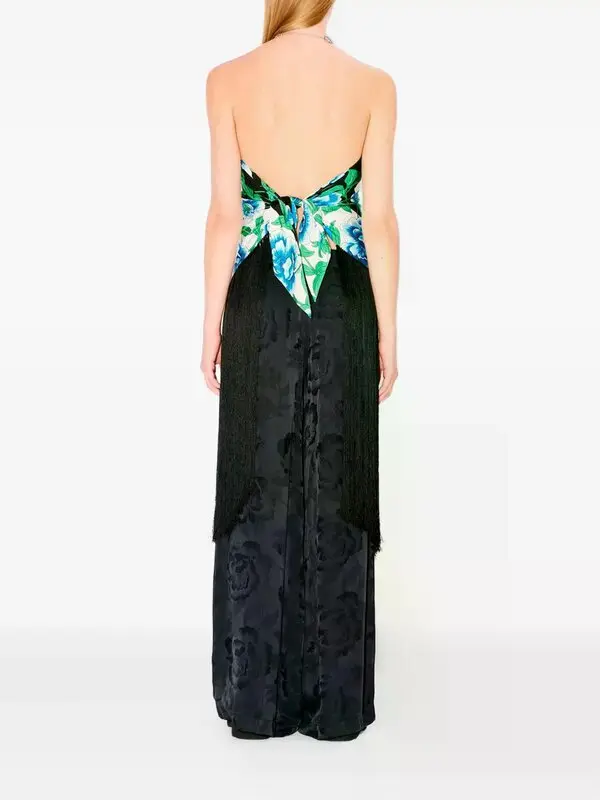 Kenzo Floral-print Fringed Top