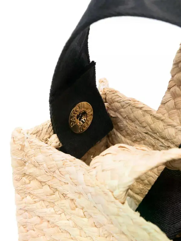 PATOU Small Jp Raffia Tote Bag