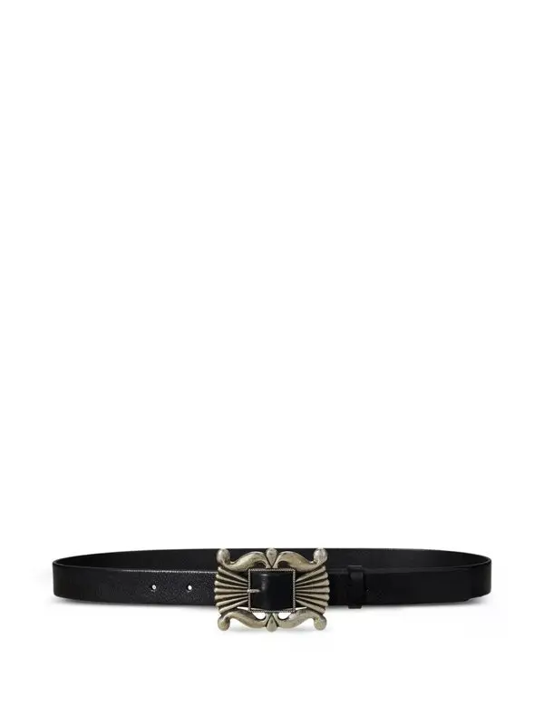 Polo Ralph Lauren Ornamental Buckle Belt - Black
