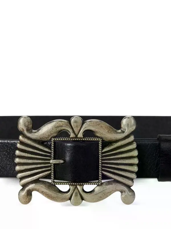 Polo Ralph Lauren Ornamental Buckle Belt - Black