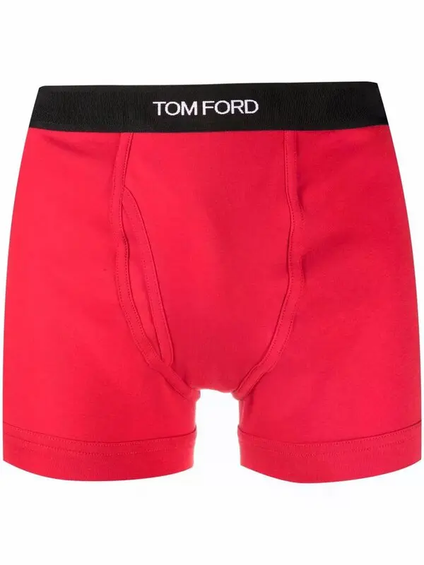TOM FORD Logo Waistband Boxers - Red