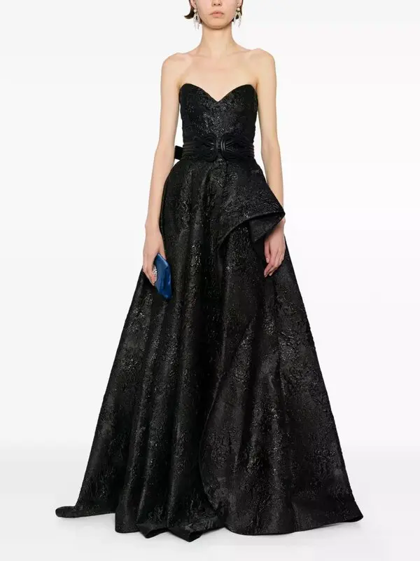 SAIID KOBEISY Brocade Maxi Dress