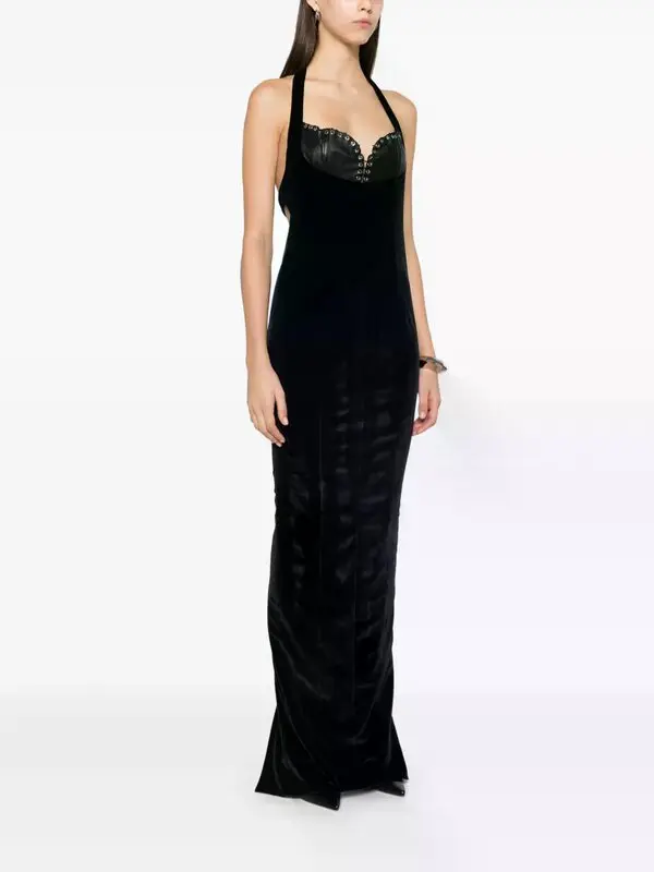 LUDOVIC DE SAINT SERNIN Velvet Grace Maxi Dress