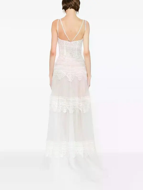 SAIID KOBEISY Lace Gown - White