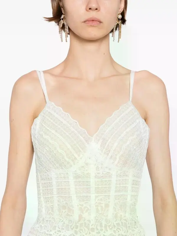 SAIID KOBEISY Lace Gown - White