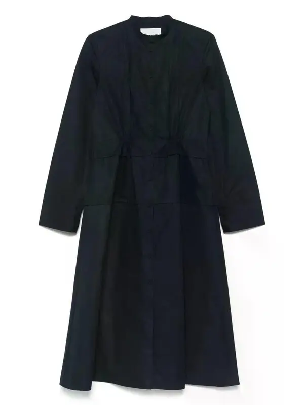 JIL SANDER Organic Cotton Dress With Button Fastening