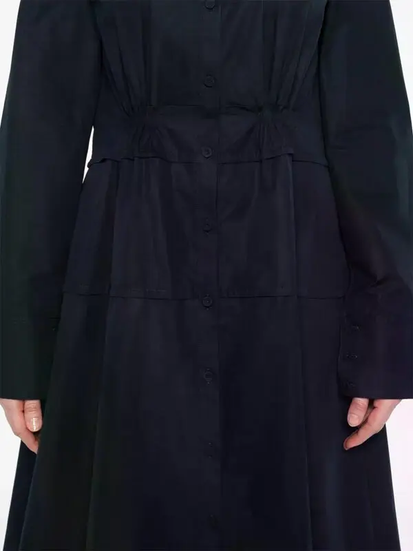 JIL SANDER Organic Cotton Dress With Button Fastening