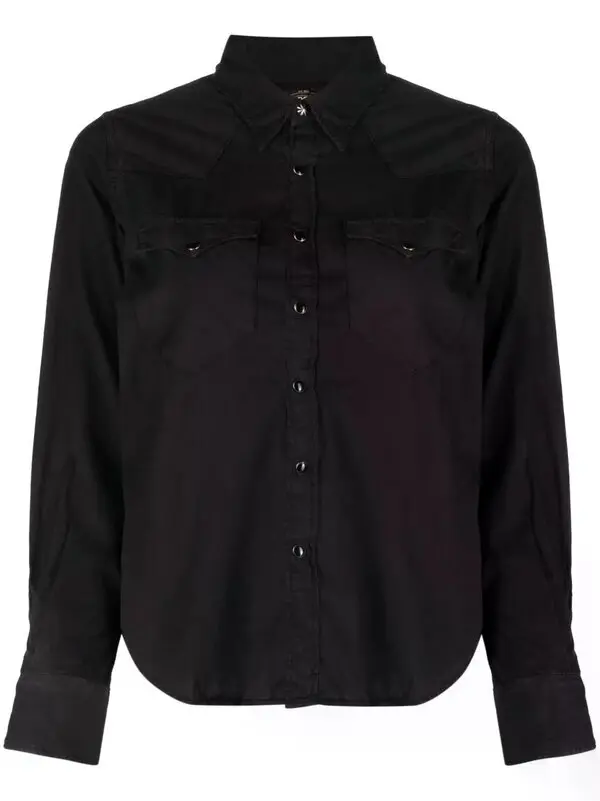 Ralph Lauren Long-sleeved Panelled Shirt - Black