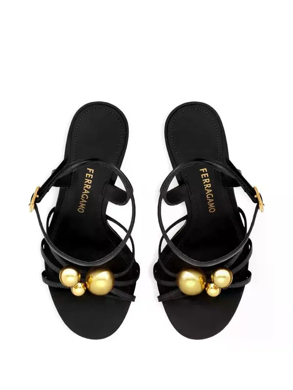 FERRAGAMO Ball-embellished Strappy High-heeled Sandals