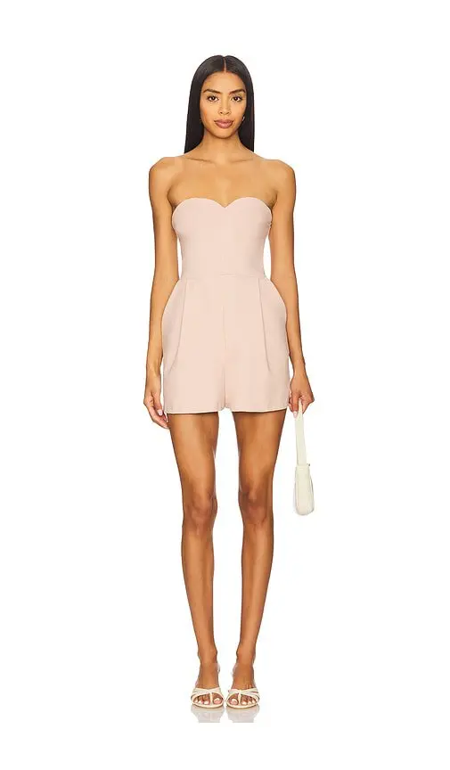 Susana Monaco Sweetheart Romper - Neutral