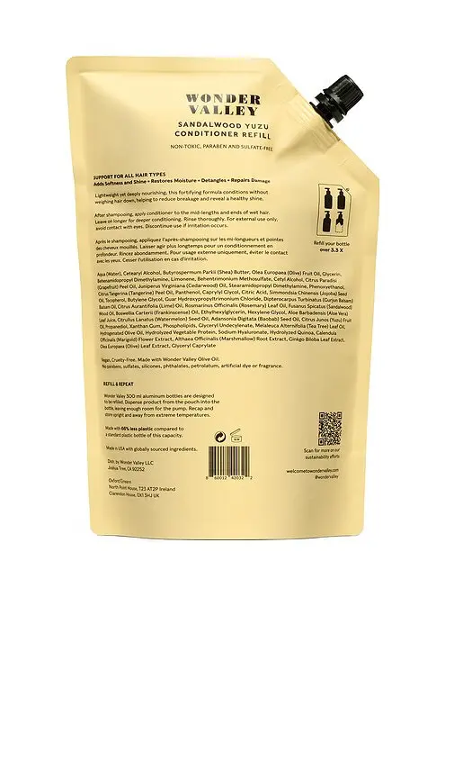 WONDER VALLEY Sandalwood Yuzu Conditioner Refill - Beauty: Na
