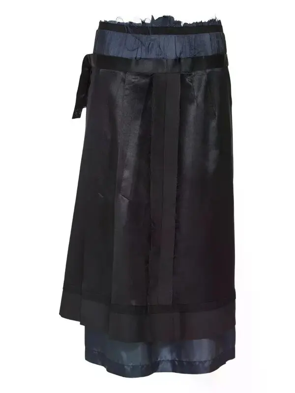 MAISON MARGIELA Layered Midi Skirt - Black