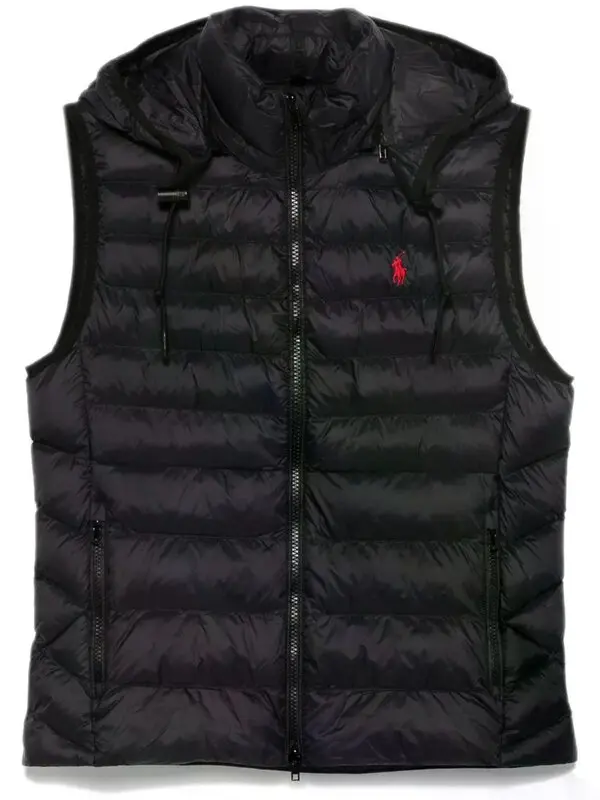 Polo Ralph Lauren Quilted Gilet With Embroidered Pony - Blue