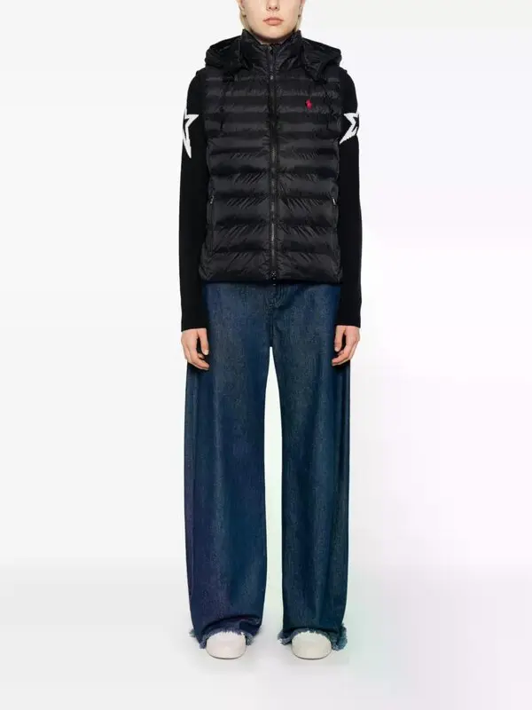Polo Ralph Lauren Quilted Gilet With Embroidered Pony - Blue