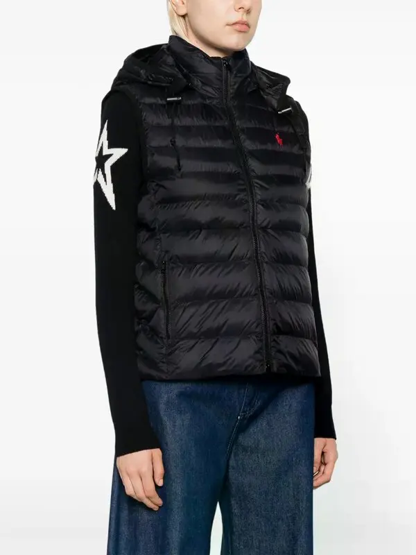 Polo Ralph Lauren Quilted Gilet With Embroidered Pony - Blue