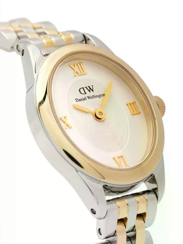 DANIEL WELLINGTON Ophelia Mini 22mm Stainless Steel Watch With Gold Plating - White