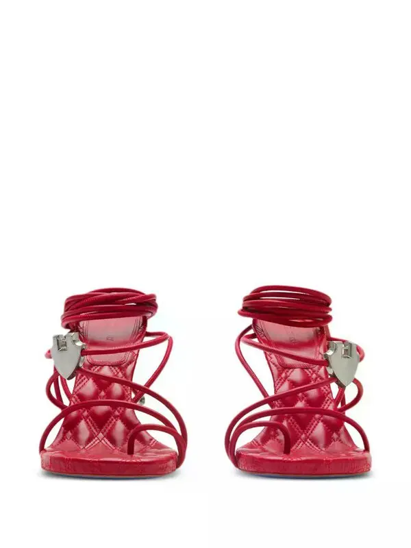 Burberry Ivy Shield 105mm Strappy Sandals