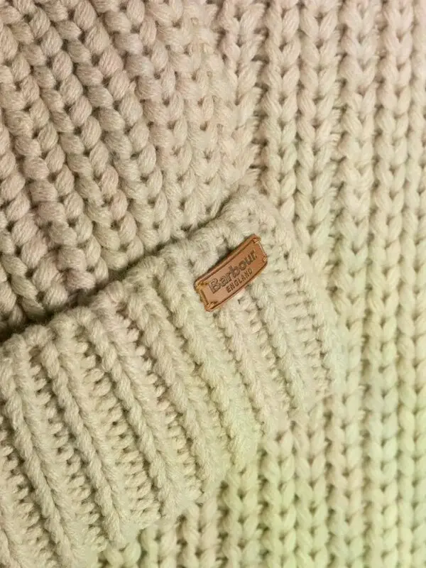 Barbour Ribbed-knit Scarf & Beanie Set - Neutrals