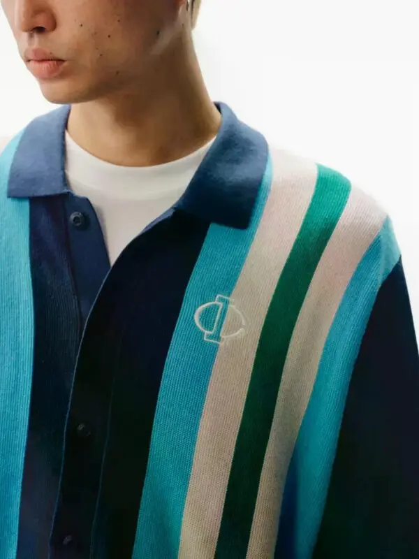 ICECREAM Striped Polo Shirt