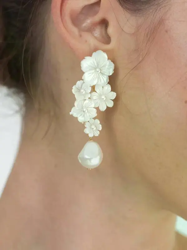 JENNIFER BEHR Makenzie Floral Drop Earrings