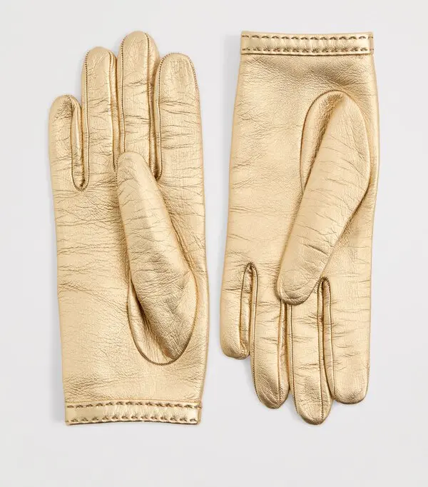 Valentino Garavani Leather Vlogo Signature Driver Gloves