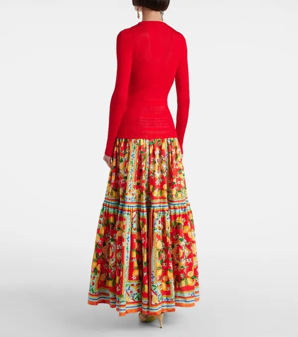 Dolce & Gabbana Ribbed Knit Button-front Cardigan