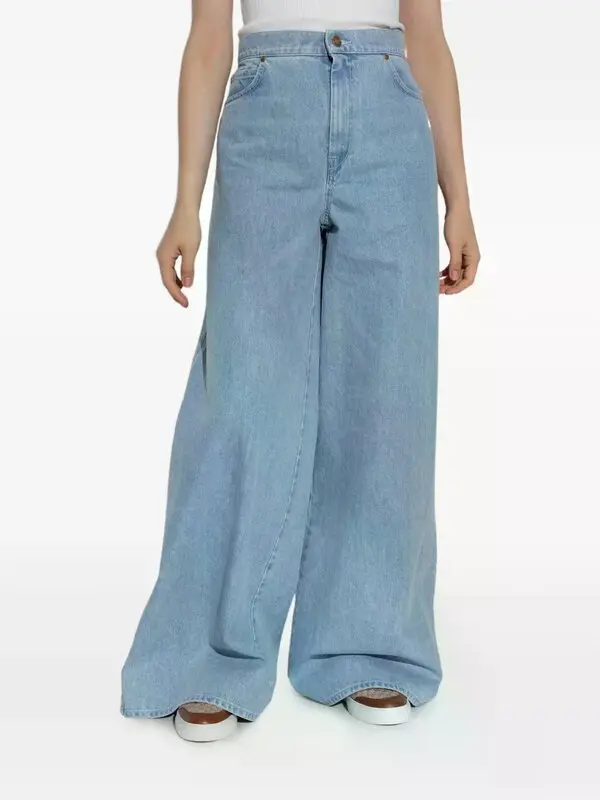Max Mara High Waist Wide Leg Jeans