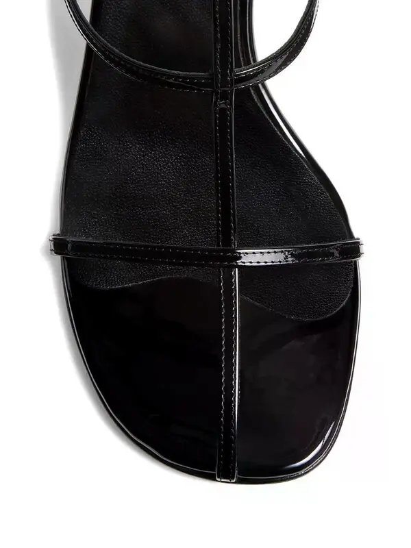 Khaite 75mm Cage Sandals - Black