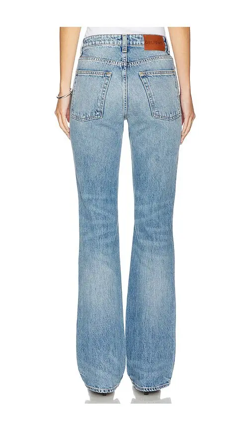 GRLFRND Melanie High Rise Boot Cut Denim - Blue