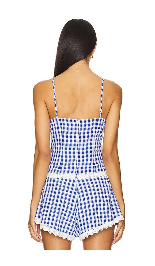 Majorelle Peggy Bustier Top - Blue