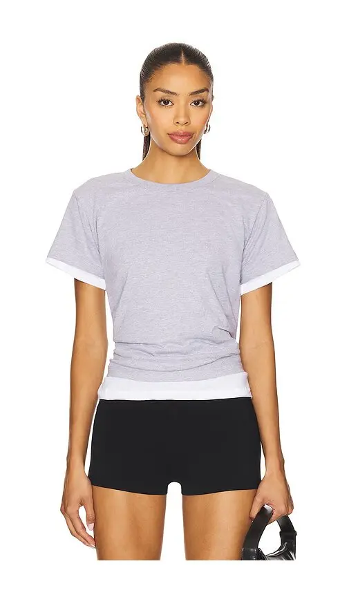 LESET The Margo Tee - Light Grey