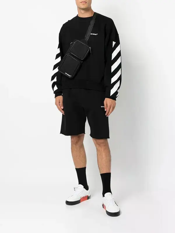 Off-White Diagonal Helvetica Oversized Sweatshirt