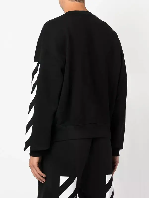 Off-White Diagonal Helvetica Oversized Sweatshirt